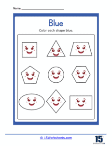 Blue Worksheets - 15 Worksheets.com