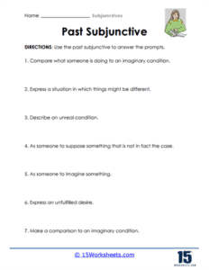 Subjunctives Worksheets | Wishes, Suggestions & Doubts - 15 Worksheets.com