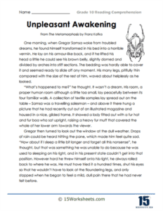 Grade 10 Reading Comprehension Worksheets - 15 Worksheets.com