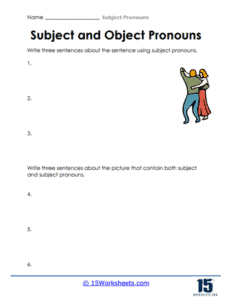 Subject Pronouns Worksheets | Grammar & Clarity - 15 Worksheets.com