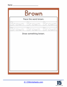 The Color Brown Worksheets | Color Learning - 15 Worksheets.com