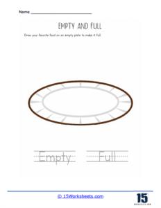 Empty vs. Full Worksheets | Measure Comparisons - 15 Worksheets.com