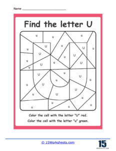 Letter U Worksheets | Usage & Recognition - 15 Worksheets.com
