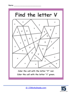 Letter V Worksheets - 15 Worksheets.com