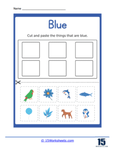 Blue Worksheets | Coloring Learning Practice Activities - 15 Worksheets.com