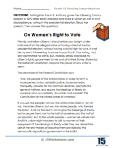 Grade 10 Reading Comprehension Worksheets - 15 Worksheets.com