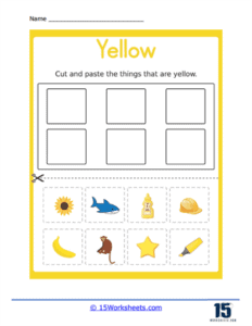 Yellow Worksheets | Learning Colors - 15 Worksheets.com