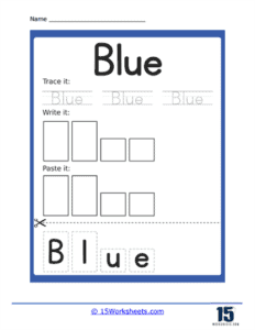 Blue Worksheets - 15 Worksheets.com