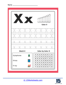 Letter X Worksheets | Recognition and Usage- 15 Worksheets.com