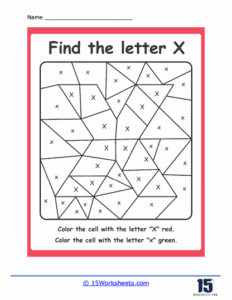Letter X Worksheets | Recognition and Usage- 15 Worksheets.com