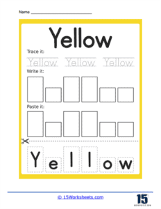 Yellow Worksheets | Learning Colors - 15 Worksheets.com