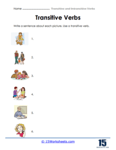 Transitive and Intransitive Verbs Worksheets - 15 Worksheets.com
