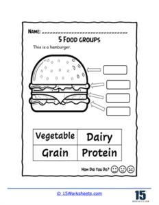 Food Groups Worksheets | Balanced Diet Practice - 15 Worksheets.com