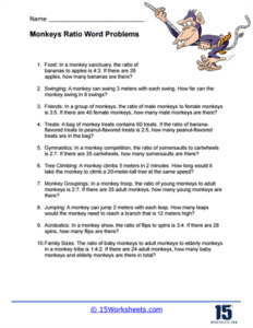 Ratio and Proportions Word Problem Worksheets - 15 Worksheets.com