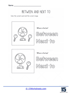 Between and Next To Worksheets - 15 Worksheets.com