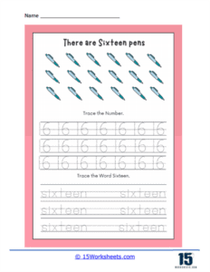 Number 16 Worksheets | Numeracy & Number Sense - 15 Worksheets.com