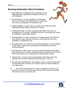 Estimation Word Problems Worksheets - 15 Worksheets.com