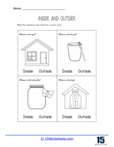 Inside or Out Worksheets - 15 Worksheets.com