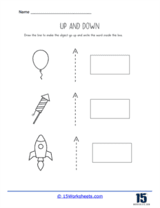 Up or Down Worksheets | Position Usage and Context - 15 Worksheets.com