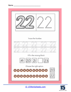 Number 22 Worksheets - 15 Worksheets.com