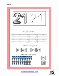 Number 21 Worksheets | Hands-On Activities - 15 Worksheets.com