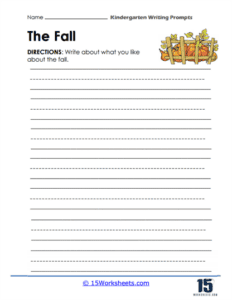 Kindergarten Writing Prompts Worksheets - 15 Worksheets.com