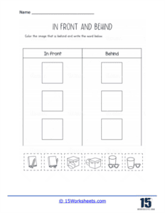 In Front of or Behind Worksheets - 15 Worksheets.com