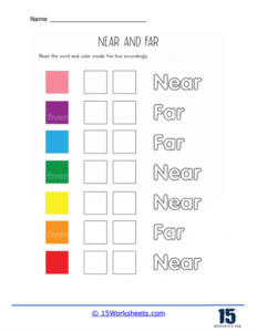 Near or Far Worksheets - 15 Worksheets.com