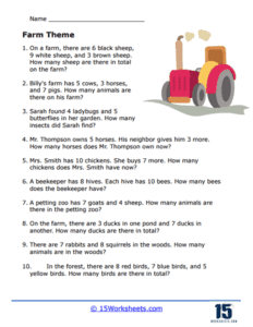 Addition Word Problems Worksheets - 15 Worksheets.com