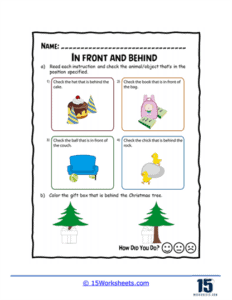 In Front of or Behind Worksheets - 15 Worksheets.com