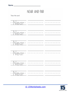 Near or Far Worksheets - 15 Worksheets.com