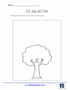 Top or Bottom Worksheets | Positional Vocabulary - 15 Worksheets.com