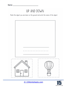Up or Down Worksheets | Position Usage and Context - 15 Worksheets.com