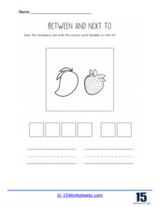 Between and Next To Worksheets - 15 Worksheets.com