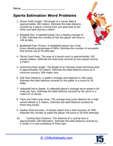 Estimation Word Problems Worksheets - 15 Worksheets.com