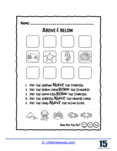 Above or Below Worksheets - 15 Worksheets.com