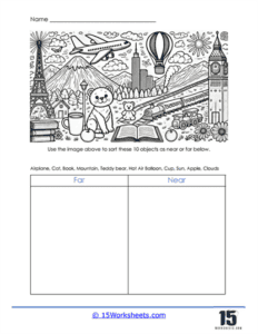 Near or Far Worksheets - 15 Worksheets.com