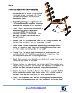 Ratio and Proportions Word Problem Worksheets - 15 Worksheets.com