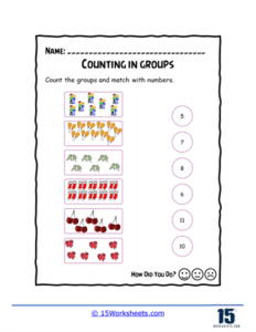 Counting in Groups Worksheets - 15 Worksheets.com
