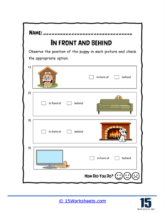In Front of or Behind Worksheets - 15 Worksheets.com