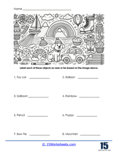 Near or Far Worksheets - 15 Worksheets.com