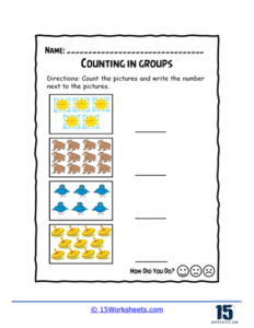 Counting in Groups Worksheets - 15 Worksheets.com