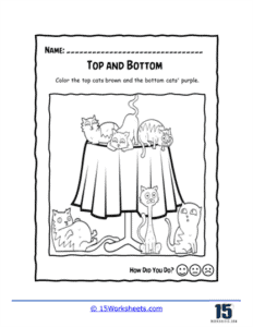 Top or Bottom Worksheets | Positional Vocabulary - 15 Worksheets.com