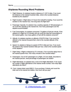 Rounding Word Problems Worksheets - 15 Worksheets.com