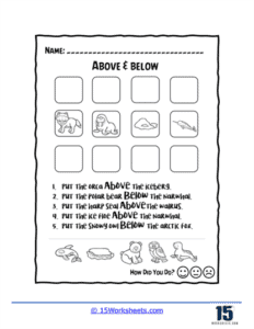 Above or Below Worksheets - 15 Worksheets.com