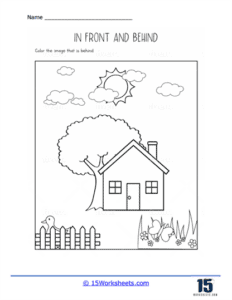 In Front of or Behind Worksheets - 15 Worksheets.com
