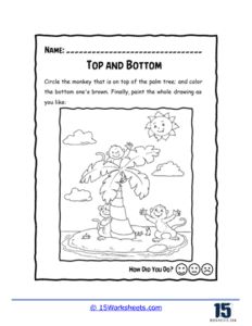 Top or Bottom Worksheets | Positional Vocabulary - 15 Worksheets.com