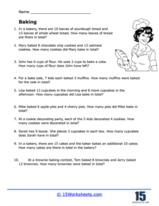Addition Word Problems Worksheets - 15 Worksheets.com