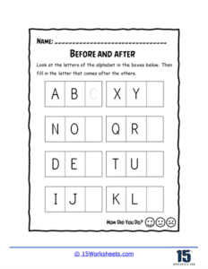 Before or After Worksheets | Sequence Skill Building - 15 Worksheets.com