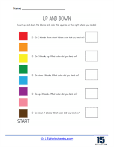 Up or Down Worksheets | Position Usage and Context - 15 Worksheets.com